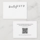 Modern Minimalist Wedding RSVP QR Code Card | Zazzle