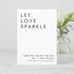 modern minimalist wedding send off sign invitation | Zazzle