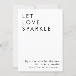 modern minimalist wedding send off sign invitation | Zazzle