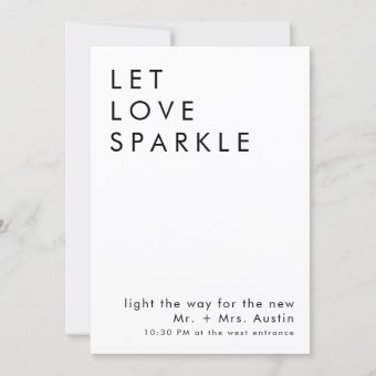 modern minimalist wedding send off sign invitation | Zazzle