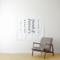 Modern Minimalist Wedding Welcome Sign Tapestry | Zazzle