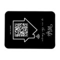 Modern Minimalist WiFi QR Code Flexible Photo Magnet | Zazzle