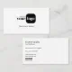 Modern Minimalist Your Logo Business Card | Zazzle
