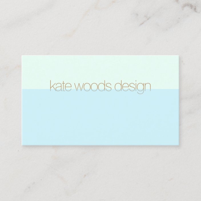 Modern Minimalistic Transparent Light Blue Business Card | Zazzle.com