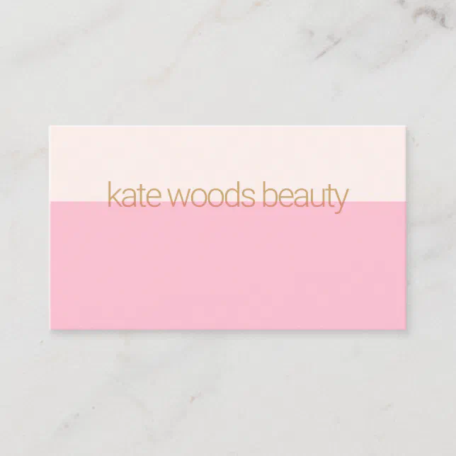 Modern Minimalistic Transparent Light Pink Business Card | Zazzle