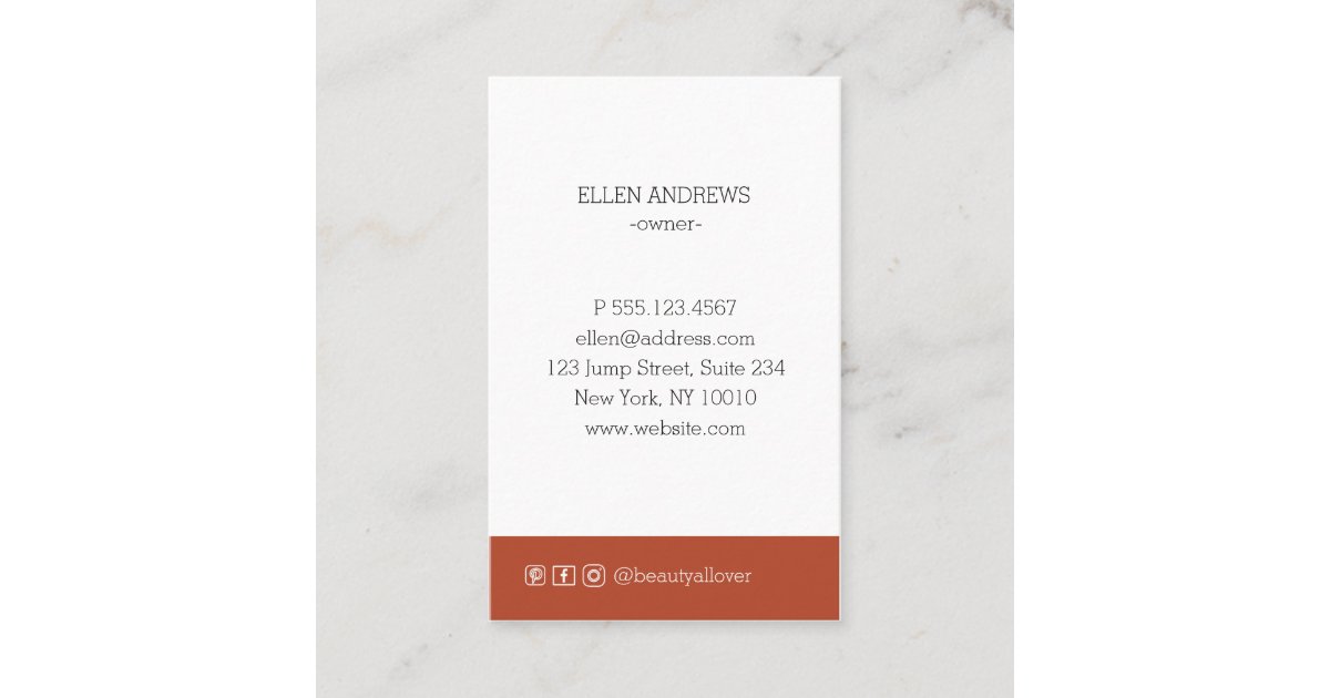 Modern minimum business card | Zazzle