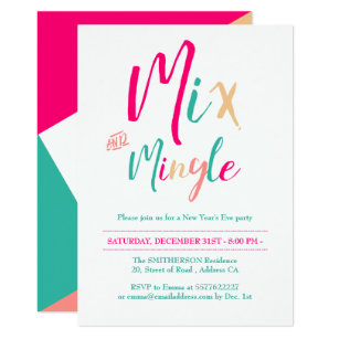 Mix And Mingle Invitations | Zazzle