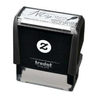 Modern Mobile Notary Public Self-inking Stamp | Zazzle