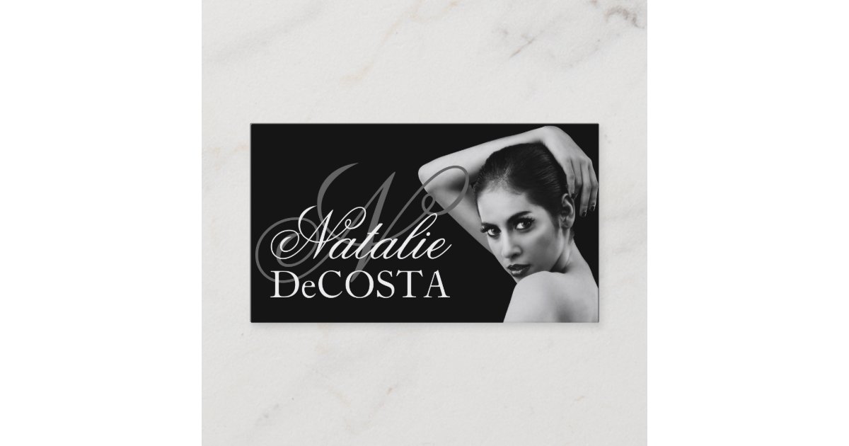 Modern Modeling Business Card | Zazzle