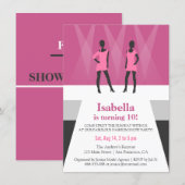 Modern Models Runway Fashion Show Birthday Party Invitation | Zazzle