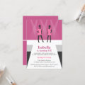 Modern Models Runway Fashion Show Birthday Party Invitation | Zazzle