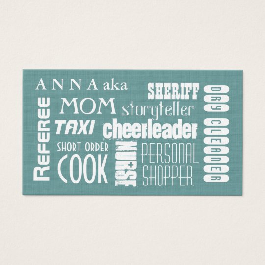 Modern Mom calling card | Zazzle