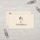 Modern Monogram Abstract Face Art Business Card | Zazzle