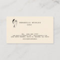 Modern Monogram Abstract Face Art Business Card | Zazzle