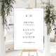 Modern Monogram Border Wedding Welcome Sign | Zazzle