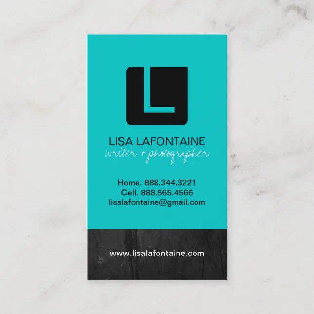 Modern Monogram Business Card | Zazzle