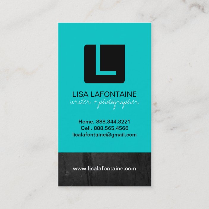 Modern Monogram Business Card | Zazzle