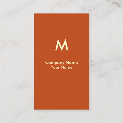 Modern Monogram Business Card | Zazzle