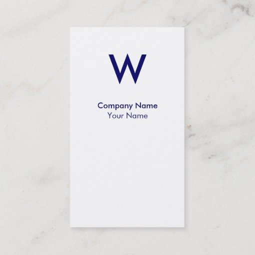 Modern Monogram Business Card | Zazzle