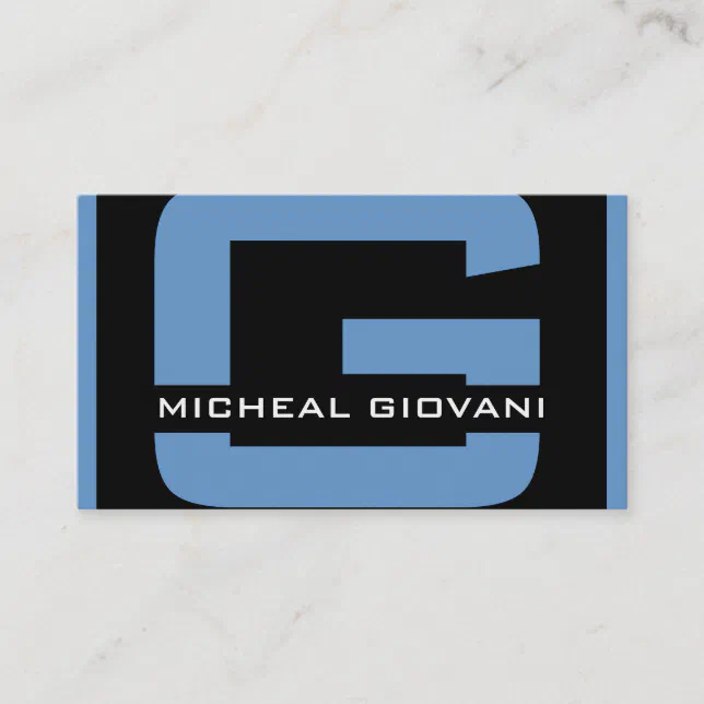 Modern Monogram Business Cards | Zazzle