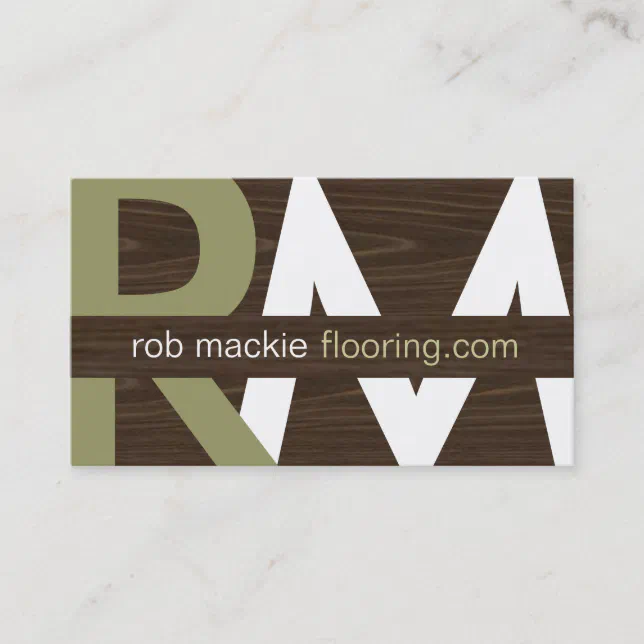 Modern Monogram Business Cards | Zazzle