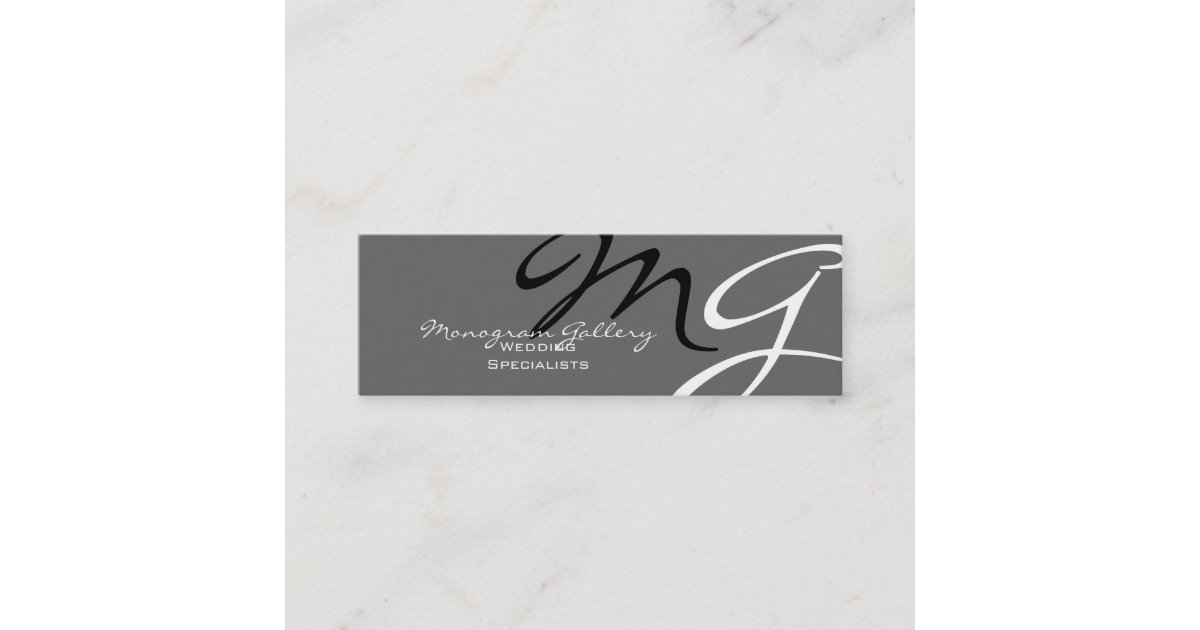 Modern Monogram Business Cards Template | Zazzle