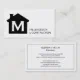 Modern Monogram Contractor Architect Real Estate Business Card | Zazzle