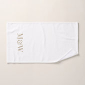 Modern Monogram Couple Initials Hand Towel | Zazzle
