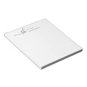Modern Monogram Elegant Calligraphy Personalized Notepad | Zazzle