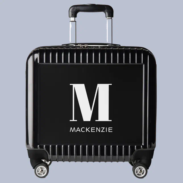 Modern Monogram Initial Name Luggage | Zazzle