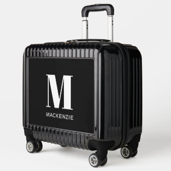 Modern Monogram Initial Name Luggage | Zazzle