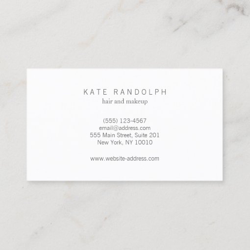 Modern Monogram Minimalist Luminous Silver Business Card | Zazzle