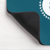 Modern Monogram Navy Blue Mouse Pad | Zazzle