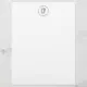 Modern Monogram Professional Plain Simple Initials Letterhead | Zazzle