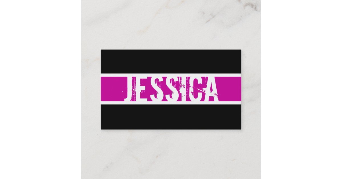 Modern Monogram Profile Card | Zazzle