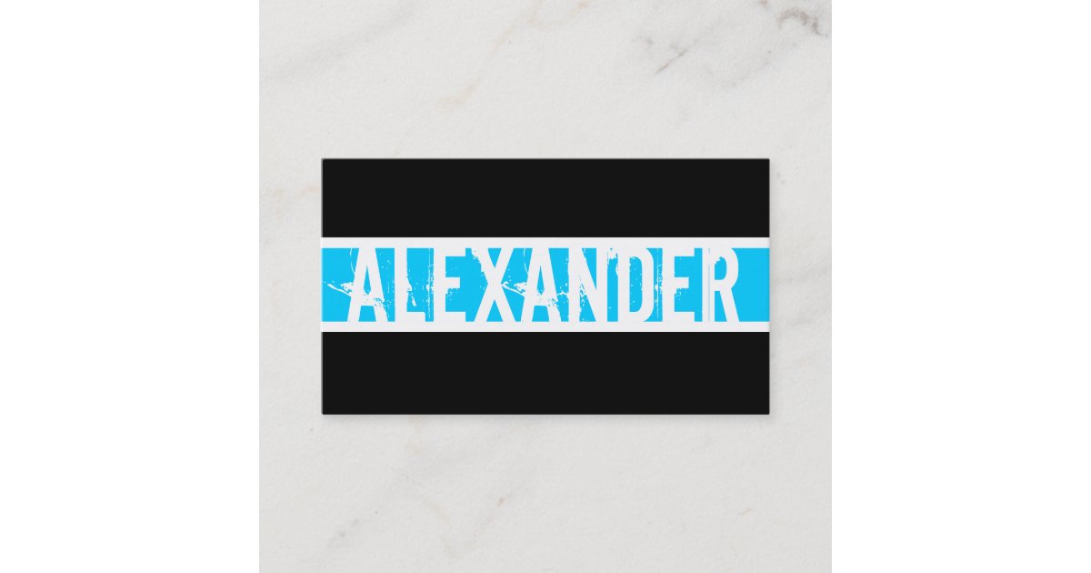 Modern Monogram Profile Card | Zazzle