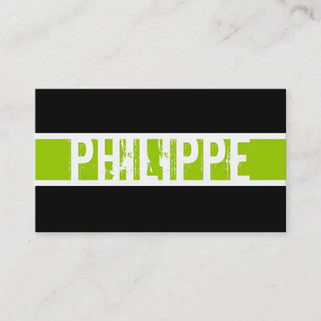 Modern Monogram Profile Card | Zazzle