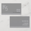 Modern Monogram Psychologist Business Card | Zazzle