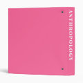 Modern Monogram School Subject Student Custom Name 3 Ring Binder | Zazzle