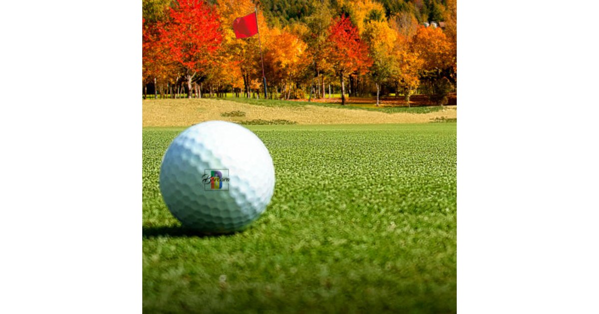 Modern monogrammed initial colored letter B Golf Balls | Zazzle