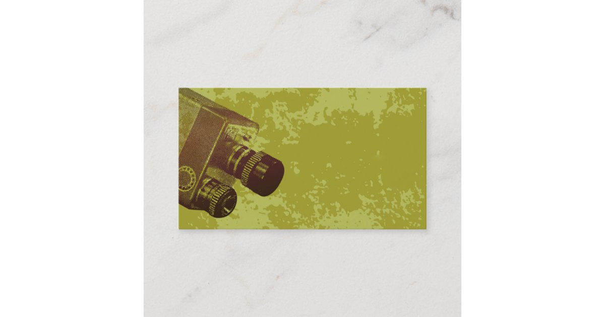 modern movie business card template | Zazzle