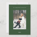 modern multi photo collage green brush happy holiday card | Zazzle