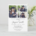 Modern Multiple Photo Graduation Invitation | Zazzle