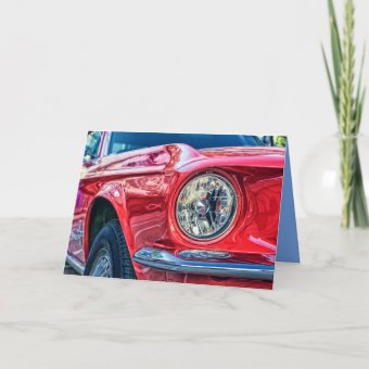 modern muscle car greeting card | Zazzle