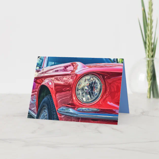 modern muscle car greeting card | Zazzle