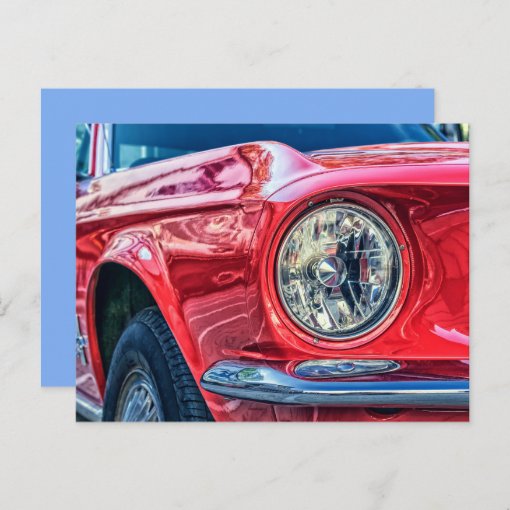 modern muscle car postcard | Zazzle
