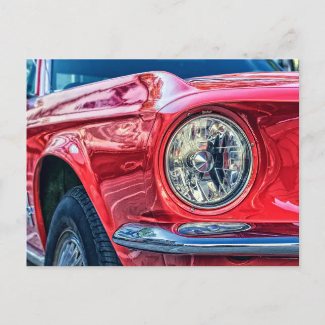 modern muscle car postcard | Zazzle