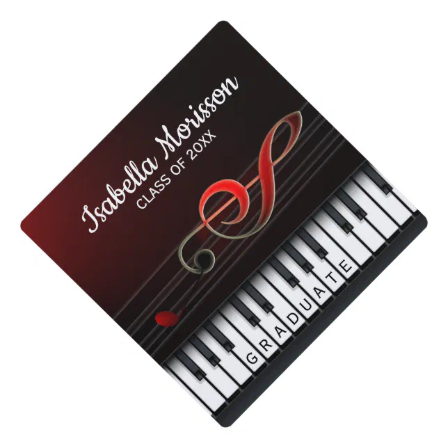 Modern Music Graduation Cap Topper | Zazzle