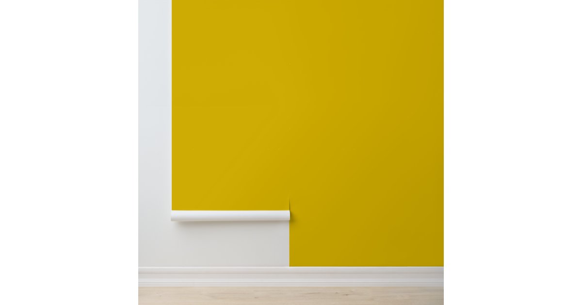 Modern mustard yellow plain solid color simple wallpaper | Zazzle