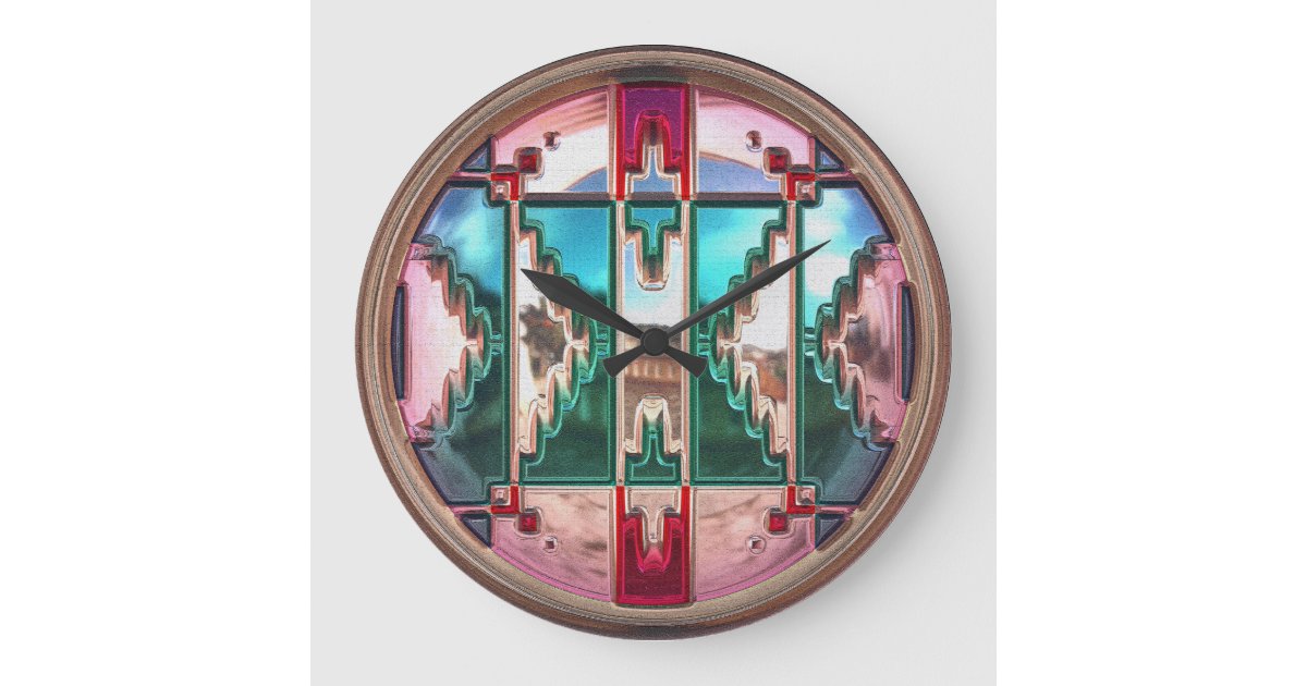 Modern Native American 15 Wall Clocks | Zazzle